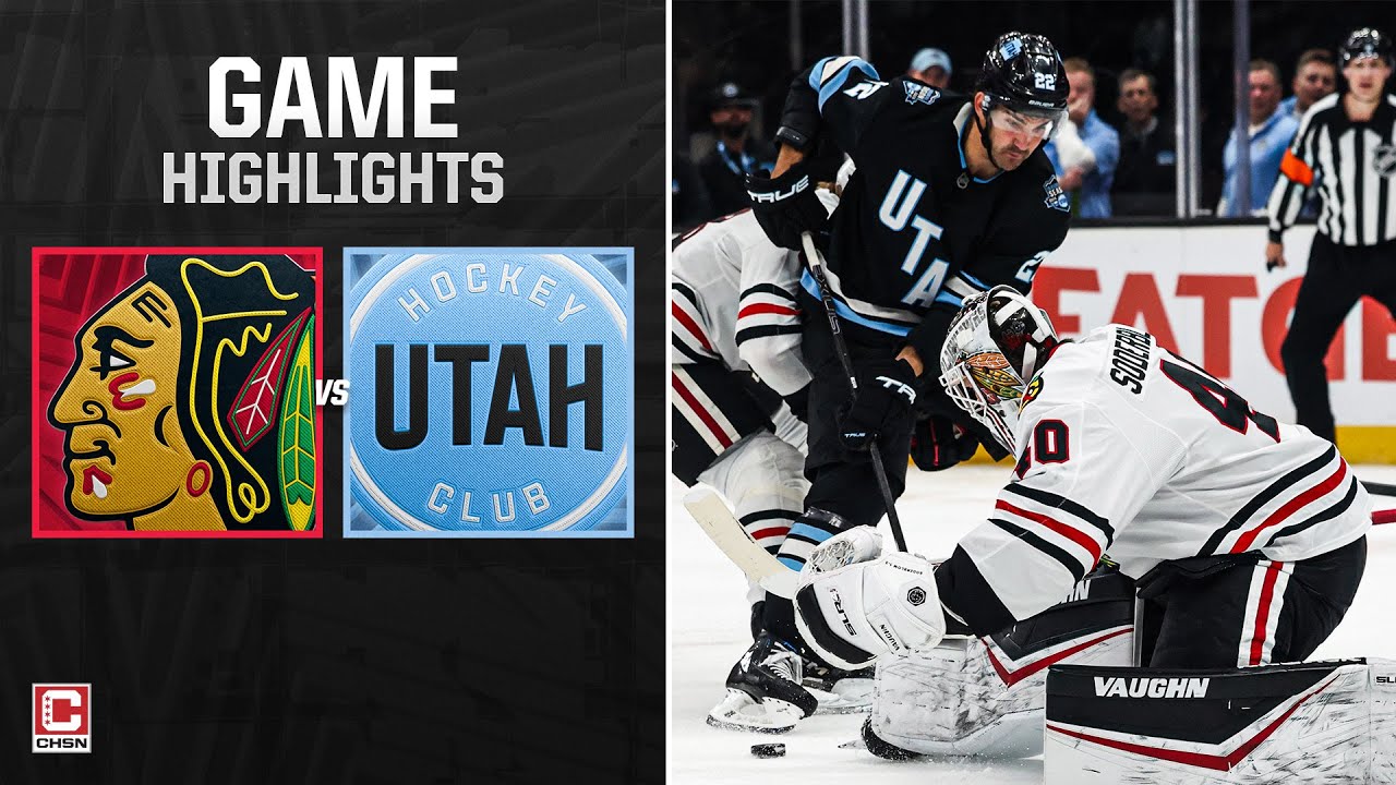 Chicago Blackhawks Team Highlights vs. Utah Hockey Club - Game ...