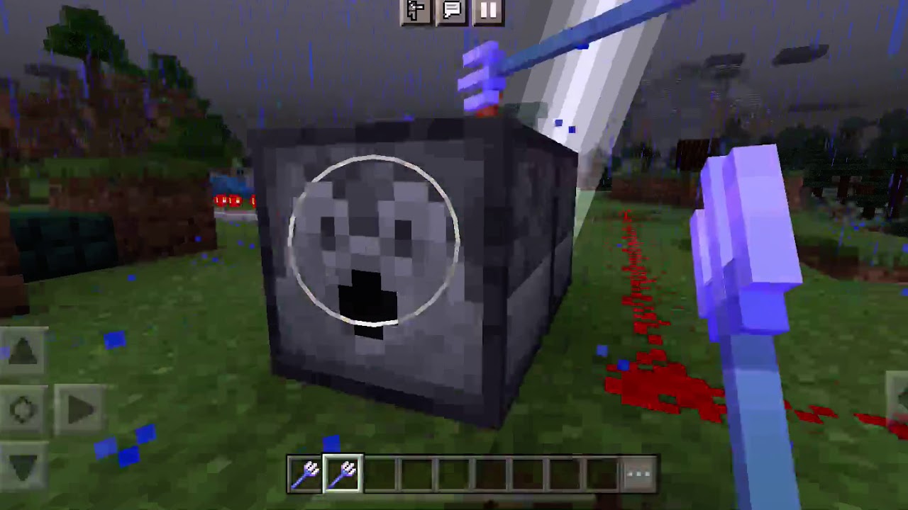 Cool tricks with tridents Minecraft - YouTube