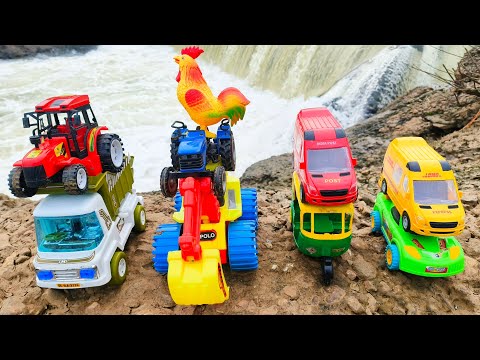 मुर्गा का JCB Gadi 🐓🚜🛺 Tracter Gadi Toy Video / Kids Toy Video / Best Cartoon Video / Nayak Toys