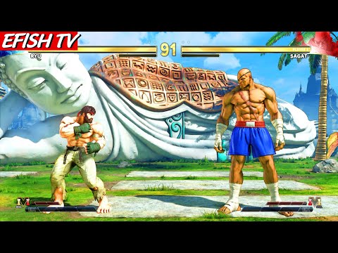 Ryu vs Sagat (Hardest AI) - STREET FIGHTER V