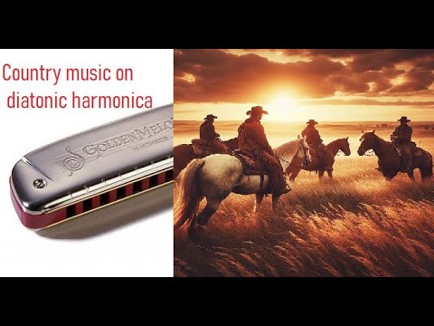 How to play country music on a diatonic harmonica C + tabs - YouTube