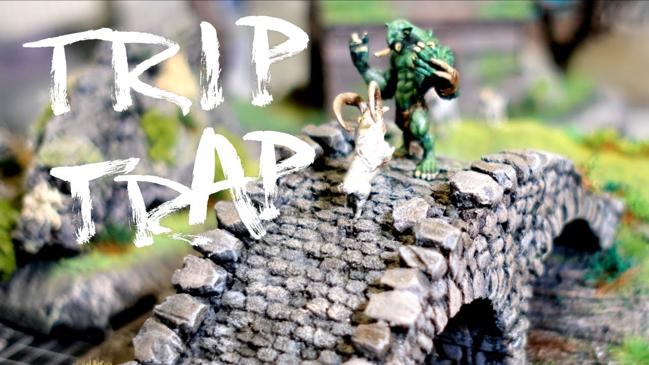 How to build a REALISTIC bridge for your DND Terrain / 3 billy goats ...