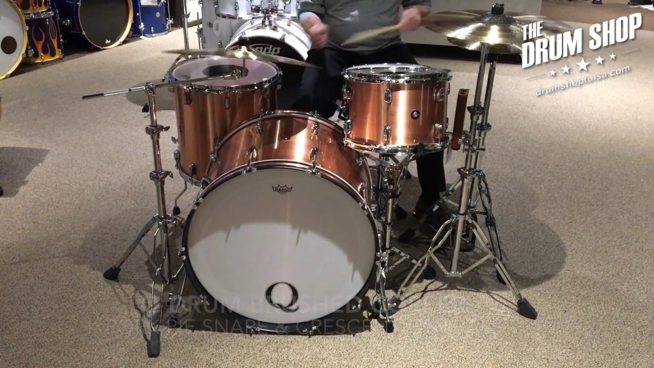 Q Drum Co. Brushed Copper 3pc Shell Pack - Gear Demo - The Drum Shop ...