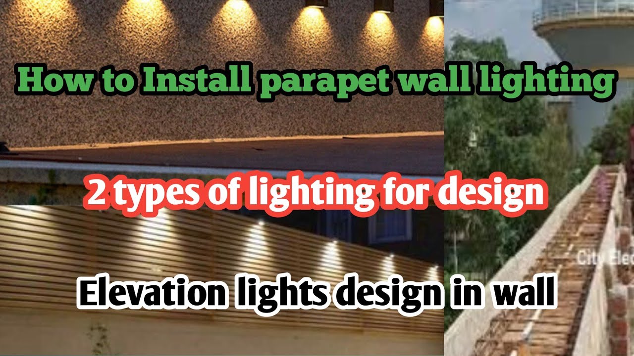 How to install pipe! Parapet wall lighting for elevation - YouTube