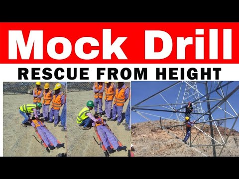 Safety evacuation training drill |Work at height |Rescue evacuation ...
