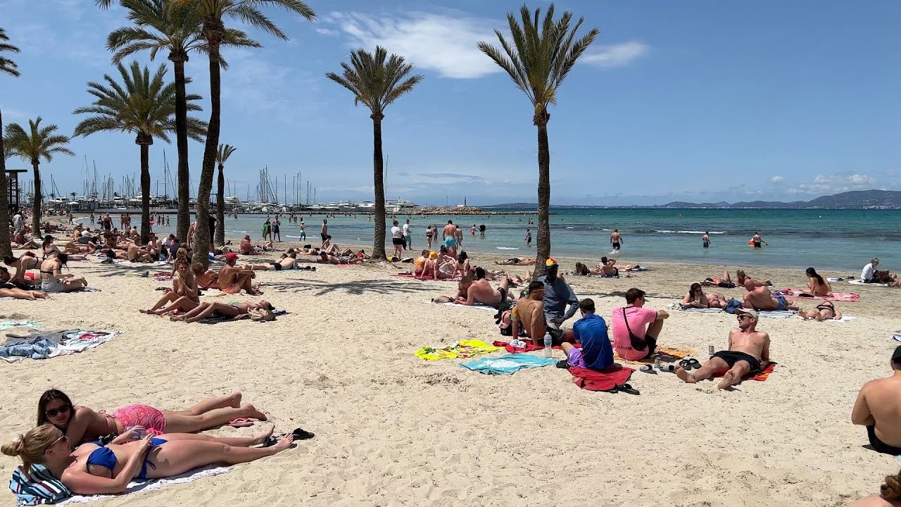 Mallorca,Beach,Spain,4K Walk Tour, Mallorca 2023 - YouTube