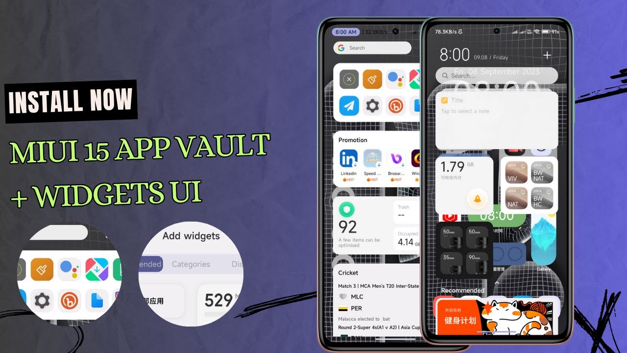 MIUI 15 - Install Updated UI of Widgets and App Vault 💯 - YouTube