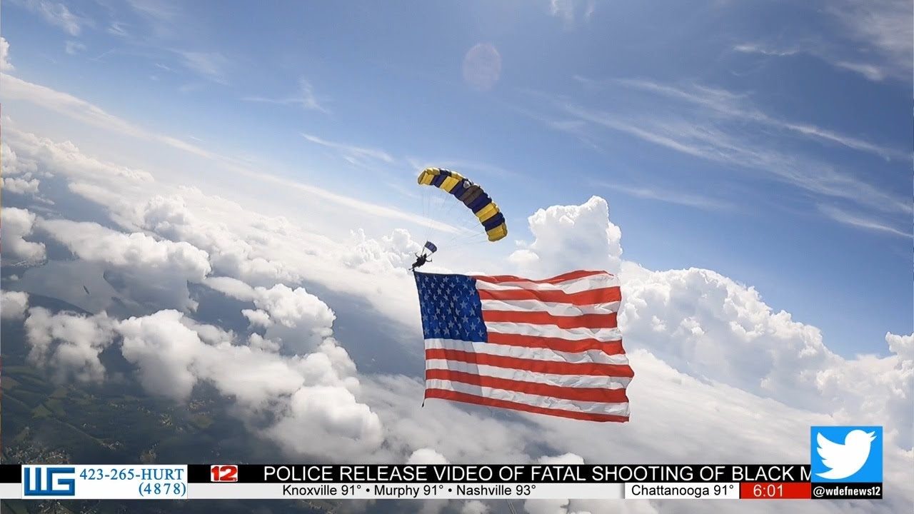 Veteran flies American flag while skydiving to honor Military and ...