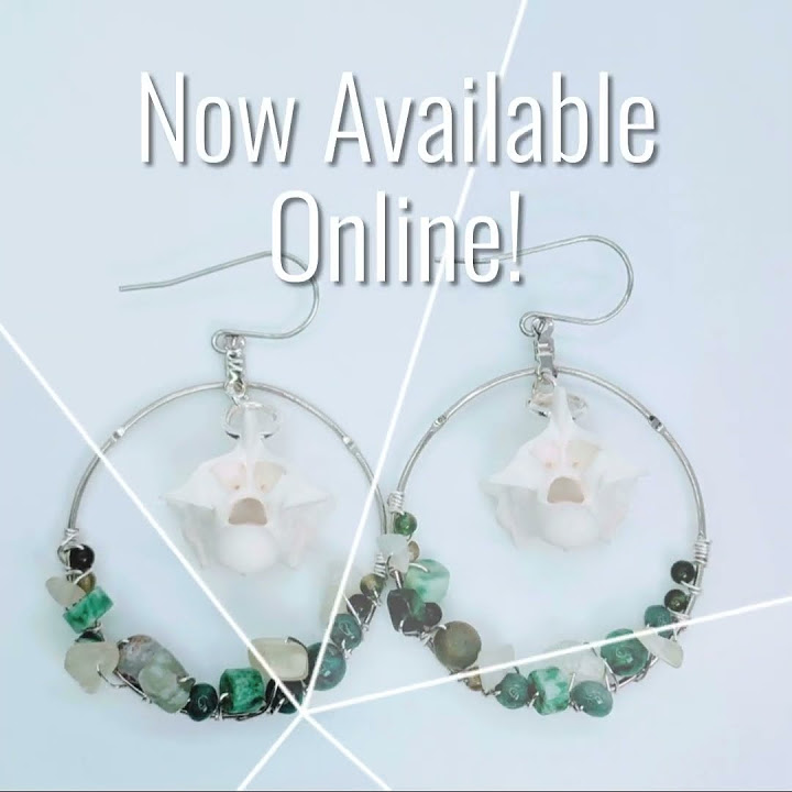 Everglades Elegance: Python Vertebrae and Jade Hoop Earrings - YouTube