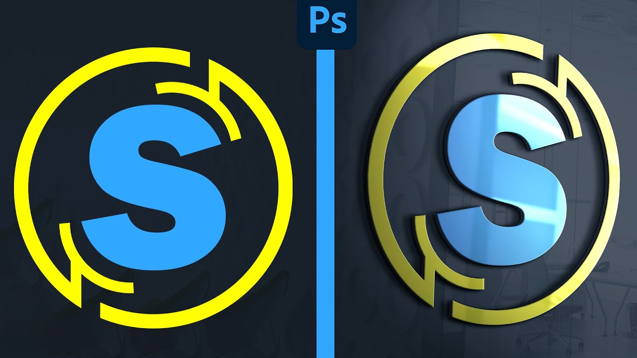 How To Make 3D Logo in Photoshop Logo Design Tutorial - YouTube