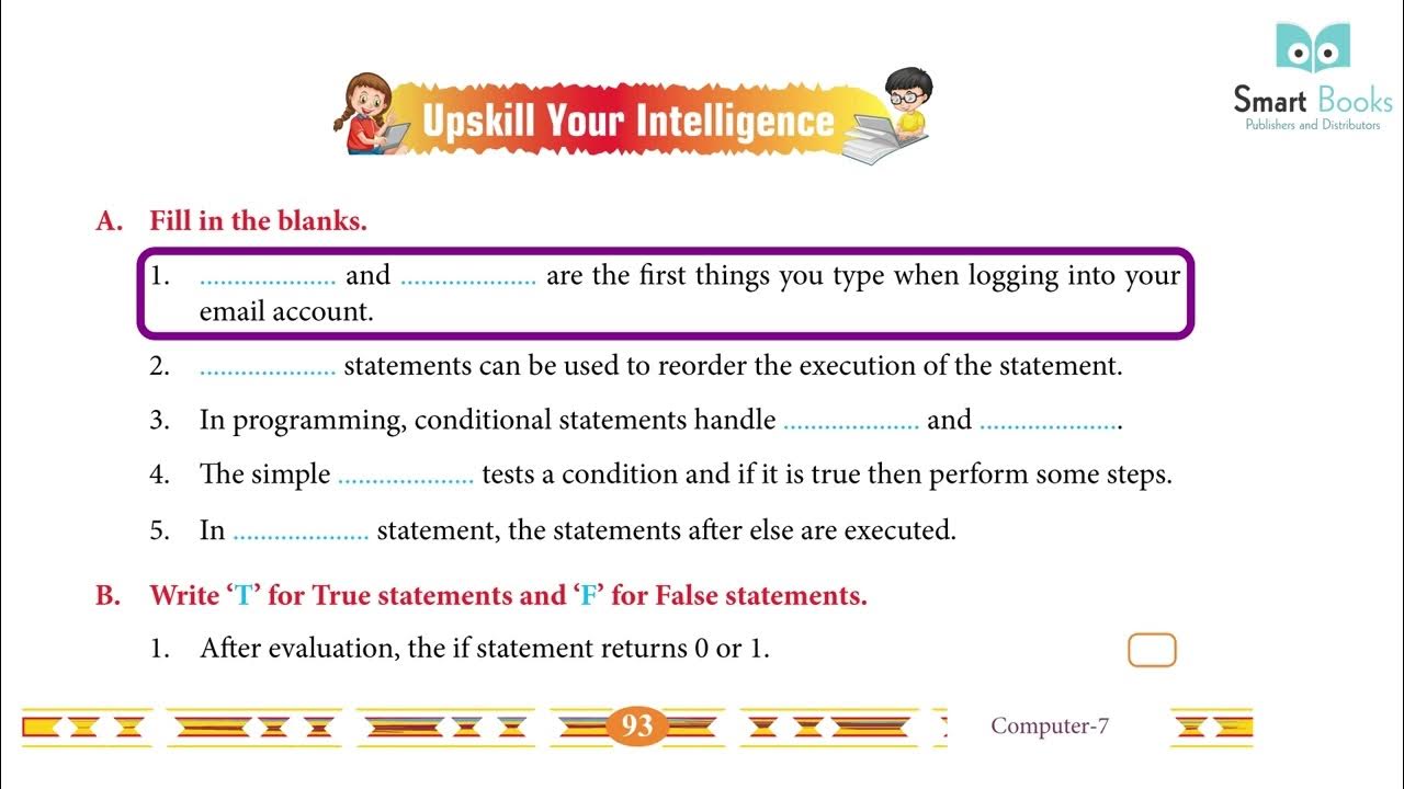 Class 7 Computer Chapter 8 Conditional Statement in Python | Smart Book Publisher - YouTube