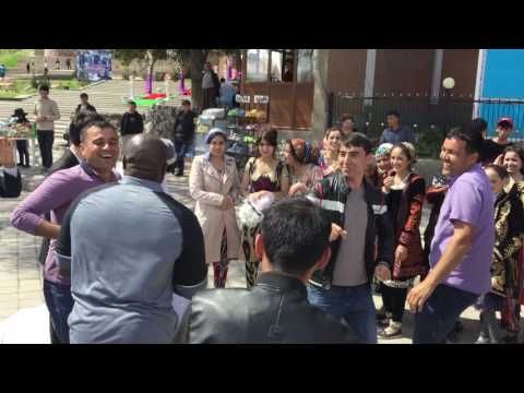 Dancing in Tajik Wedding @ Hissar Fortress, Tajikistan on April fools Day!