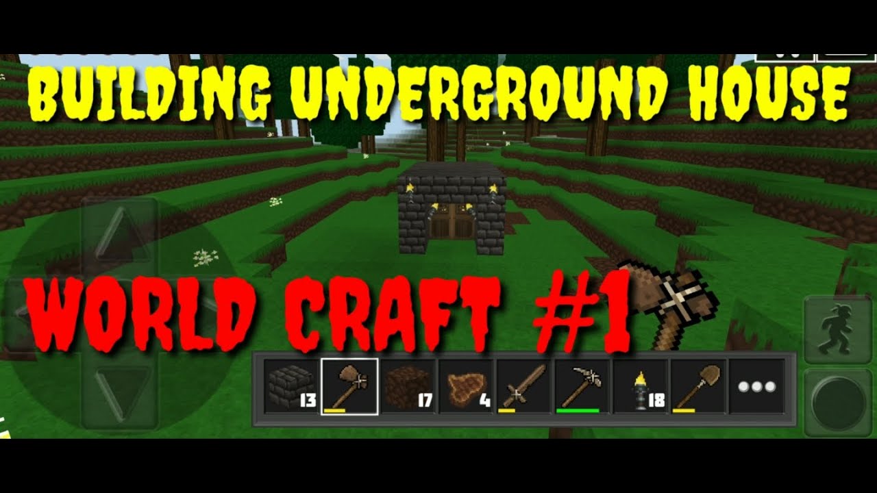 Building an underground house | worldcraft #1 - YouTube