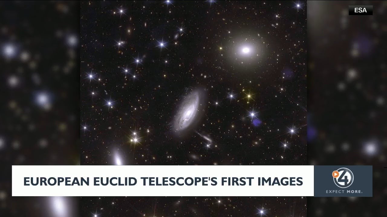 European Euclid telescope's first images - YouTube