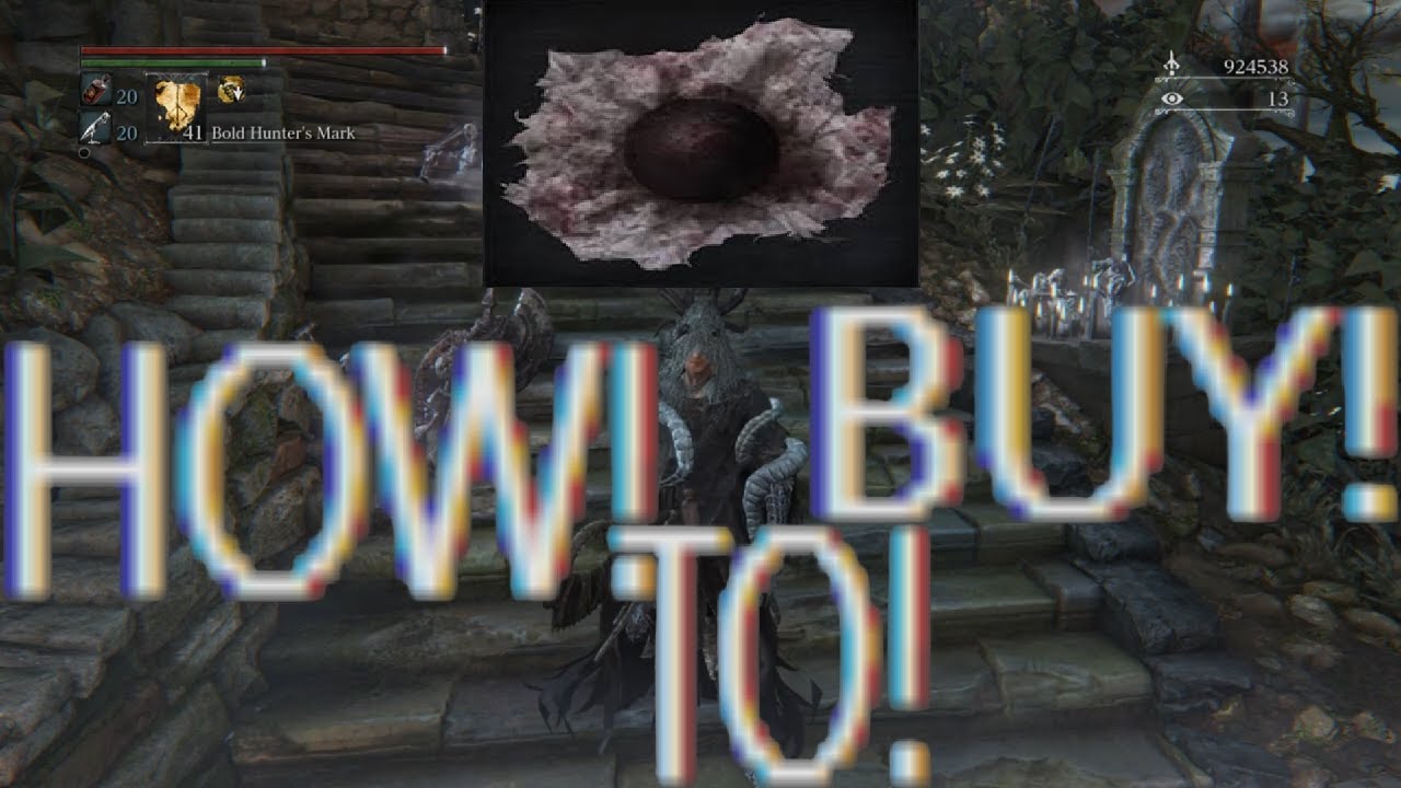 How To Buy Beast Blood Pellets in Bloodborne! - YouTube