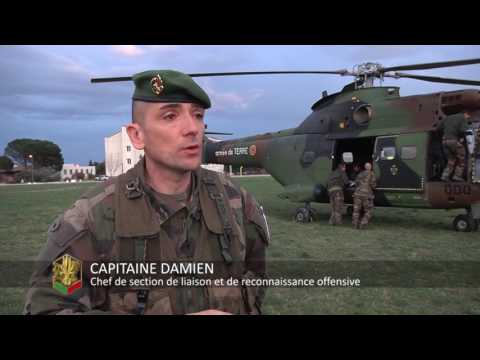 Exercice de la Section de Liaison et de Reconnaissance Offensive