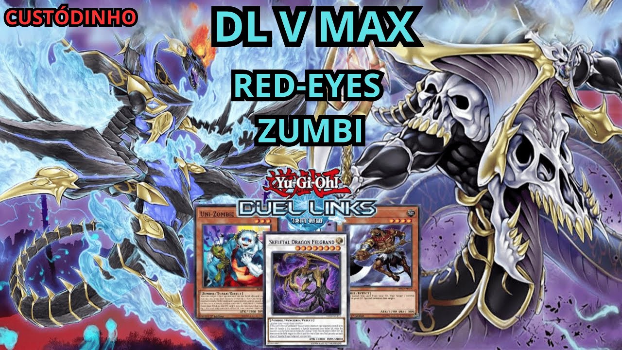 CANTOU O DL V MAX ! RED-EYES ZUMBI. YU GUI OH ! DUEL LINKS ! - YouTube