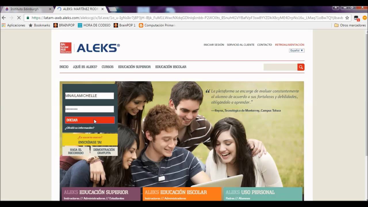TUTORIAL PLATAFORMA ALEKS - YouTube