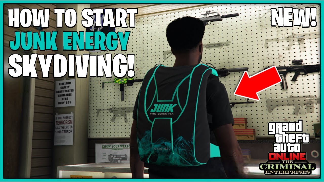 How To Start NEW Junk Energy SKYDIVING ACTVITY In GTA Online! - FREE ...