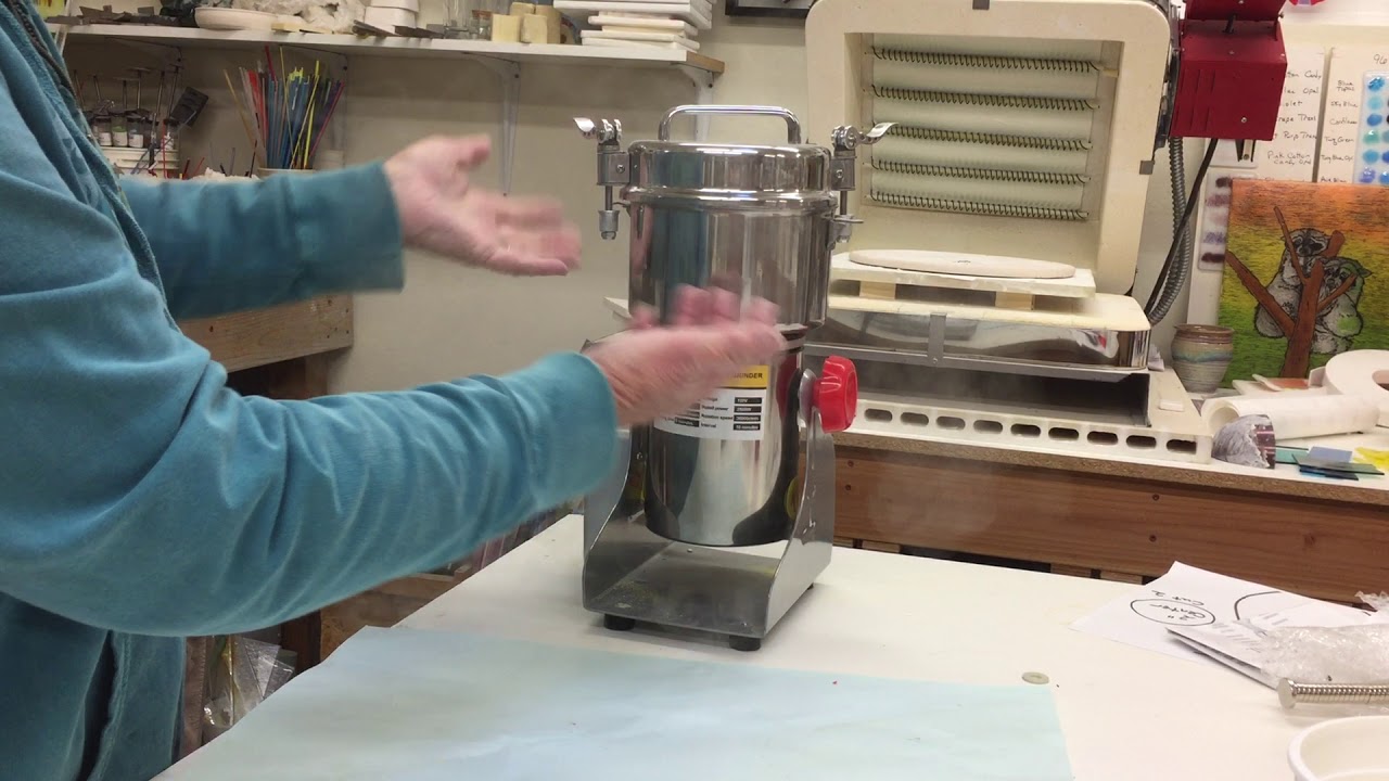 Glass Frit Grinder - YouTube