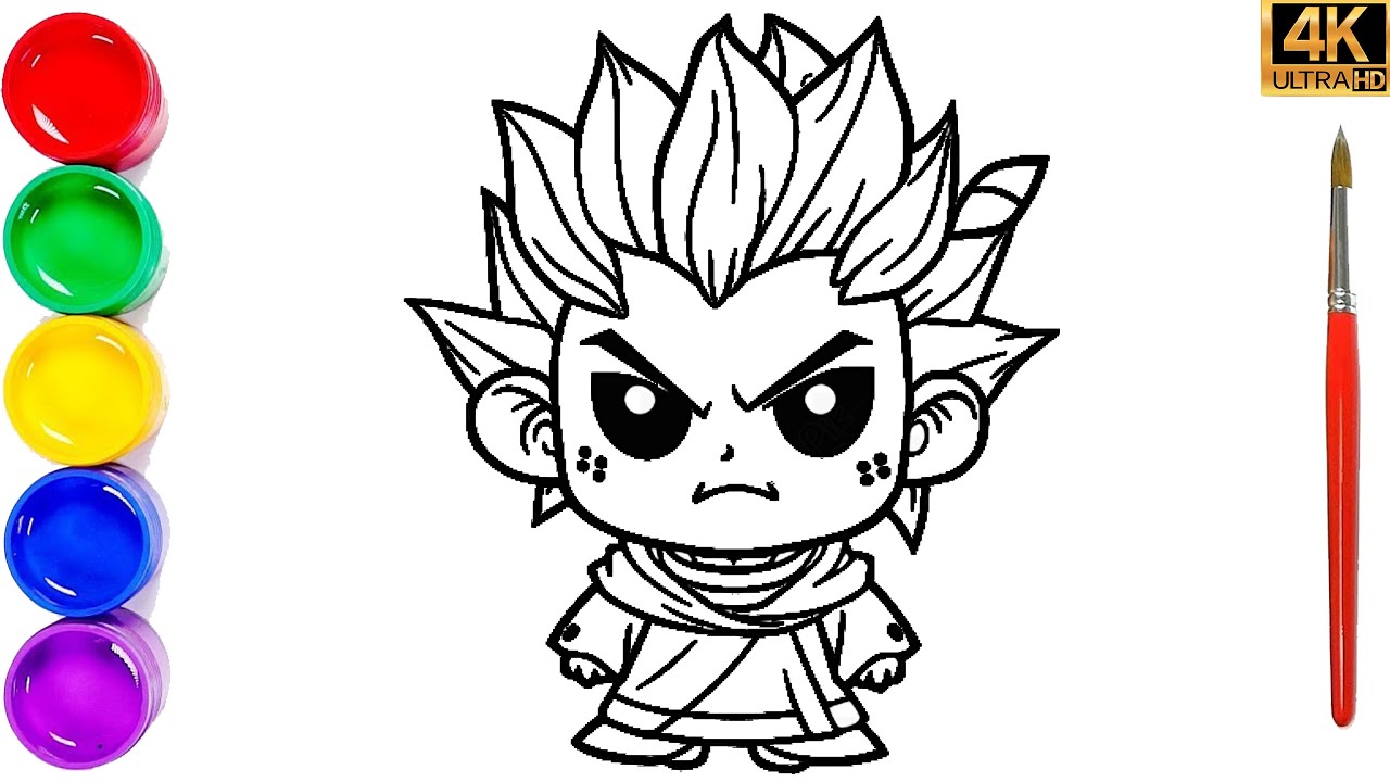 Easy Kid Goku - Dragon Ball Drawing, How to Draw Dragon Ball for Kids ...