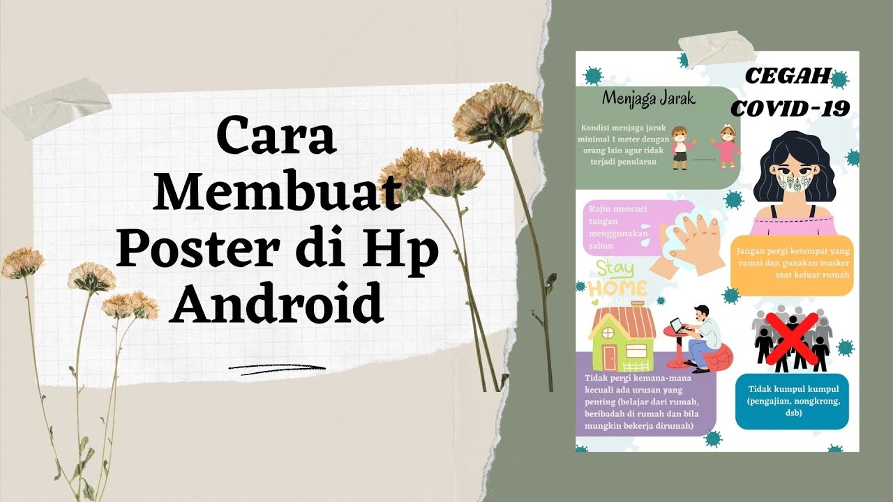 Cara Membuat Poster di Handphone Android - YouTube