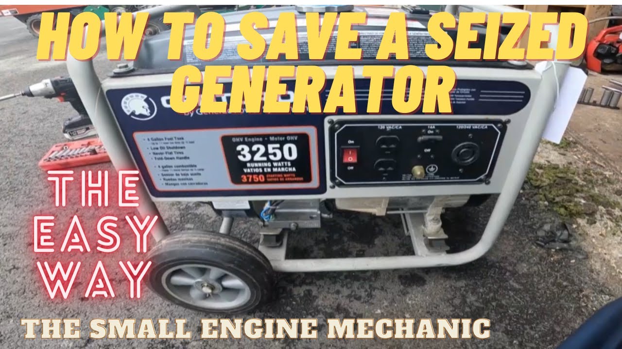 How to save a Seized generator. - YouTube