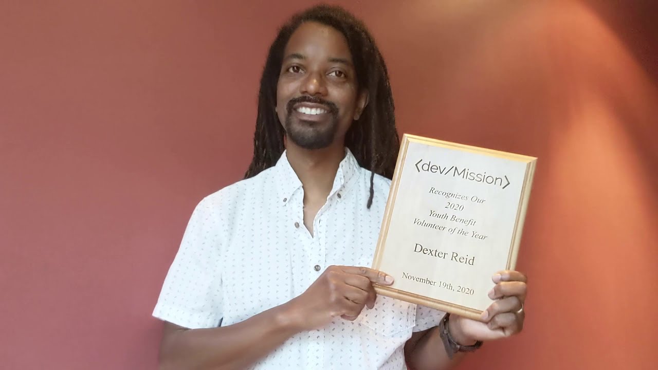 Volunteer of the Year Award | Dexter Reid - YouTube