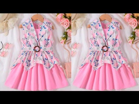Very Easy Baby Frock With Coat Collar Jacket Cutting and Stitching/Very ...