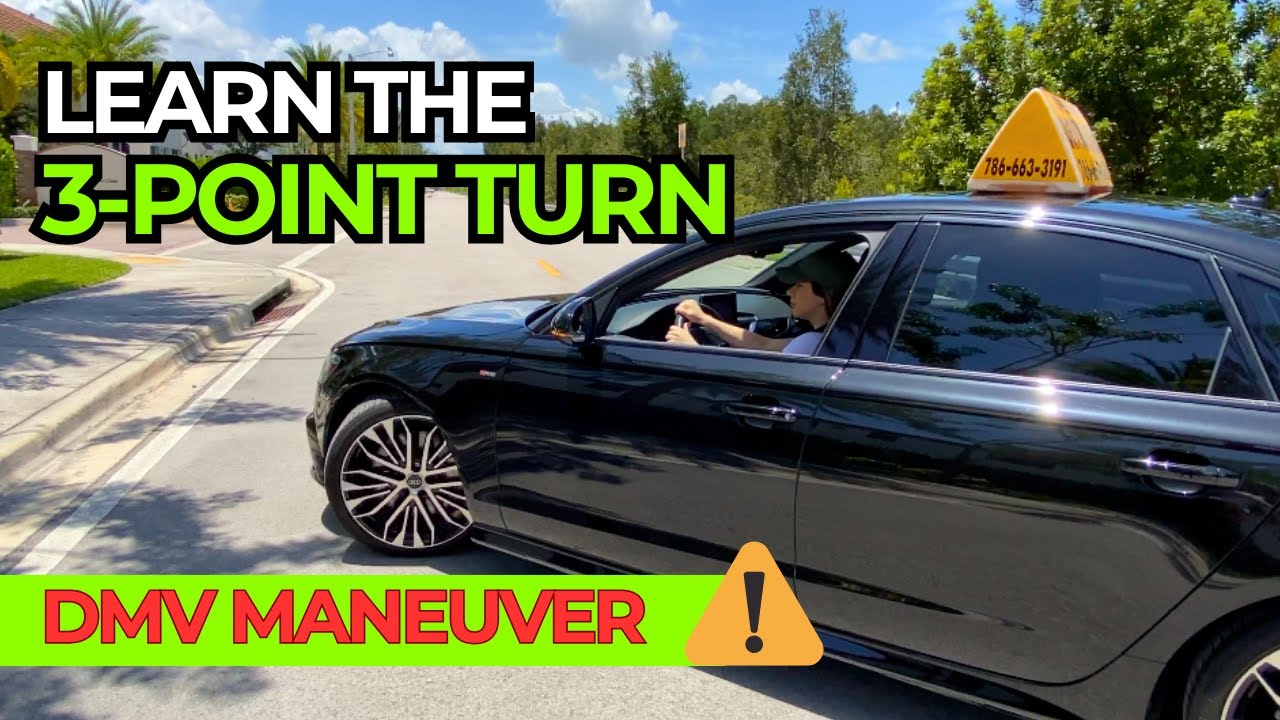 Master the 3 Point Turn (DMV Test Trick) - YouTube