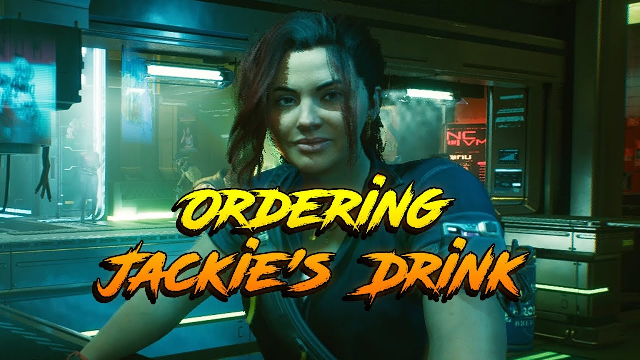 Cyberpunk 2077: Ordering Jackie's Drink After His Death - YouTube