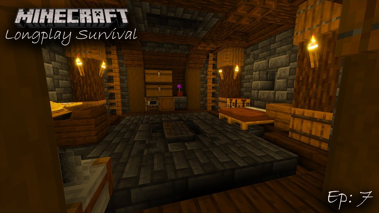 Minecraft Relaxing Longplay - Survival Ep 7: Continue to build the base ...