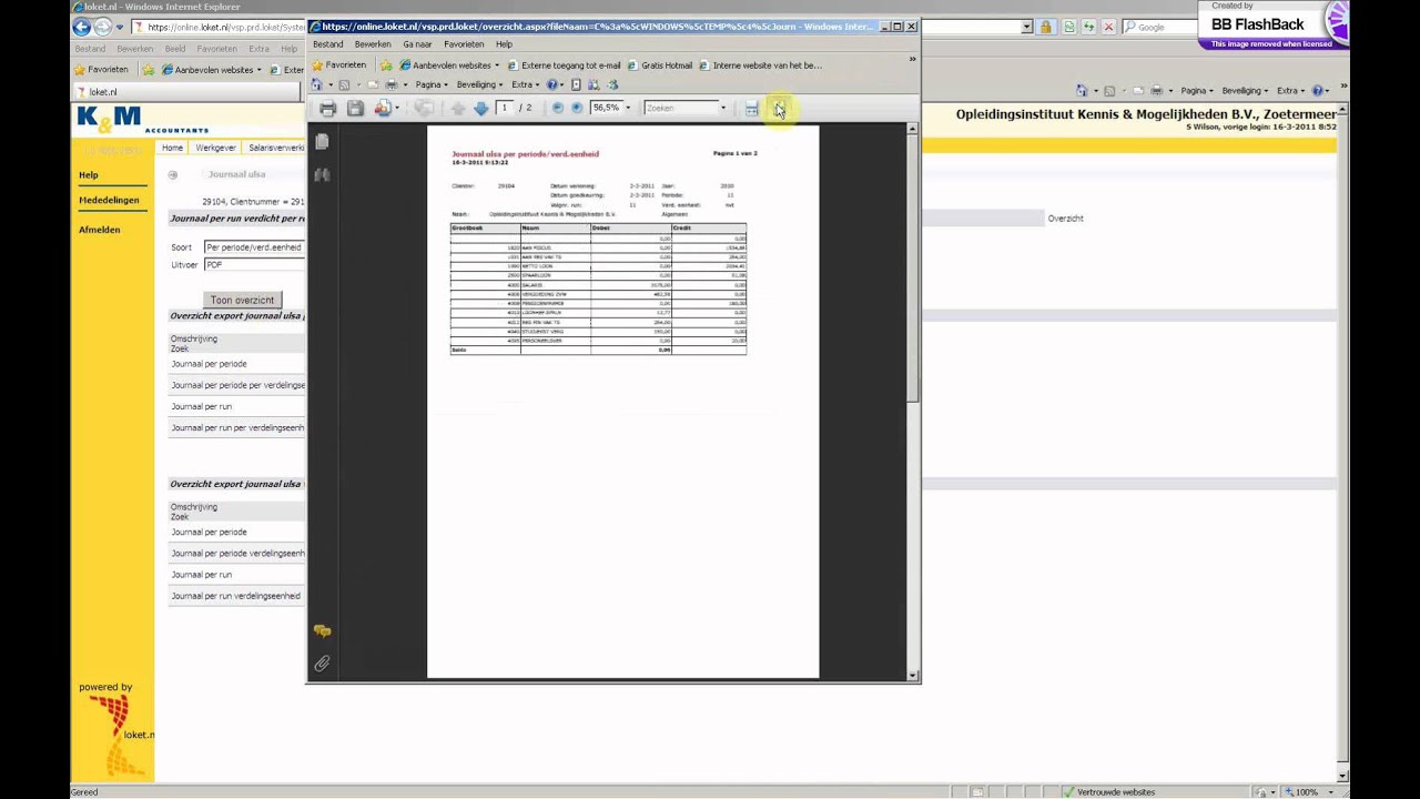 4 Raadplegen loon journaalpost - YouTube