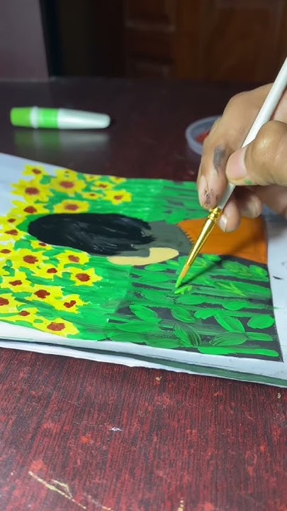 Stand tall and turn your face to the sun like a sunflower 🌻 #painting # ...