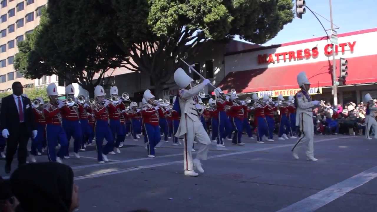 Rose Parade 2014 Los Angeles High Marching Band - YouTube