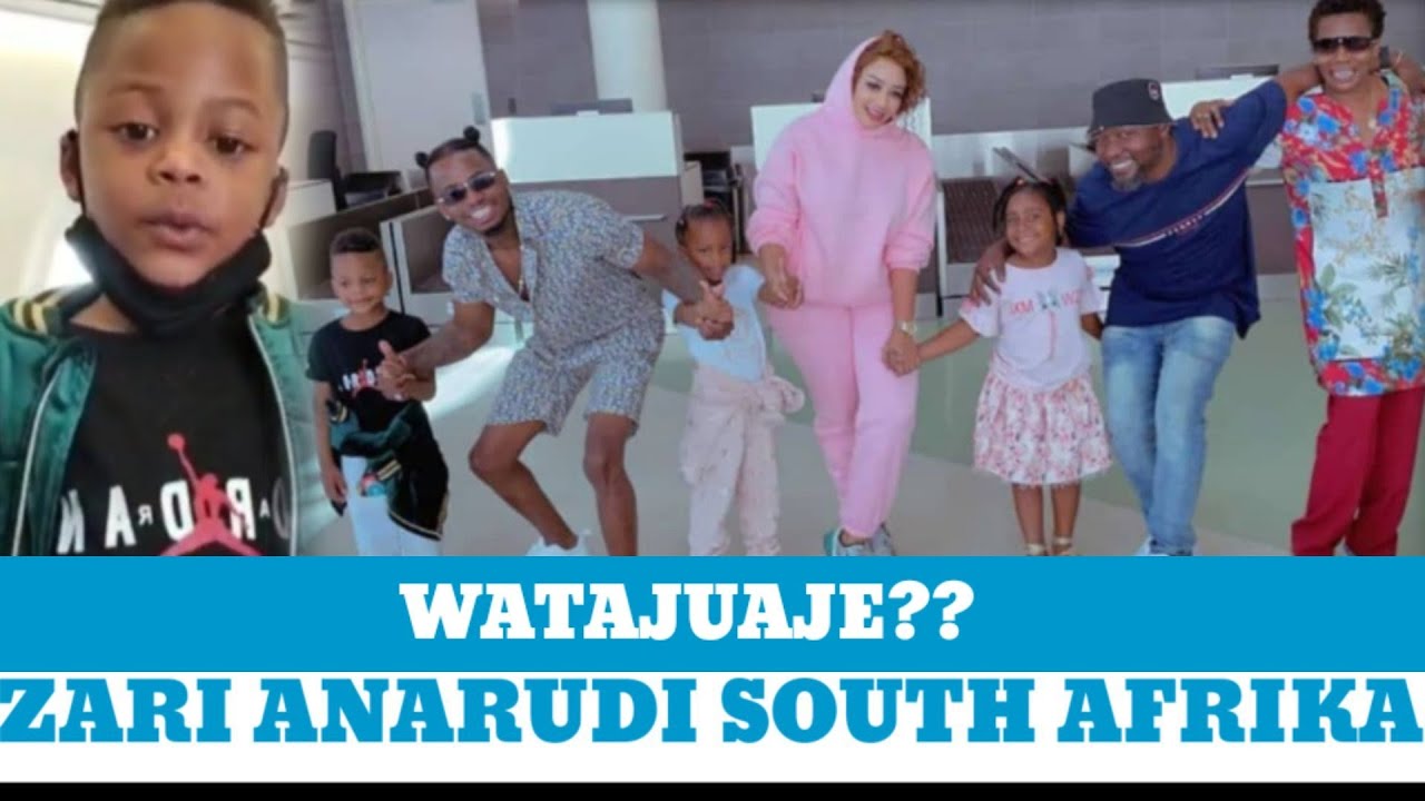 ZARI NA WATOTO Wake Wameonekana Airport Wakisindikizwa Na Diamond na Mama Yake,Nillan Aleta ...