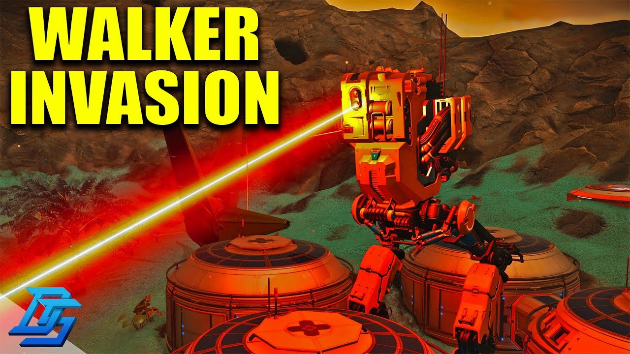 THE WALKER BATTLE AT MY BASE! - No Man's Sky Gameplay - NEXT Update ...