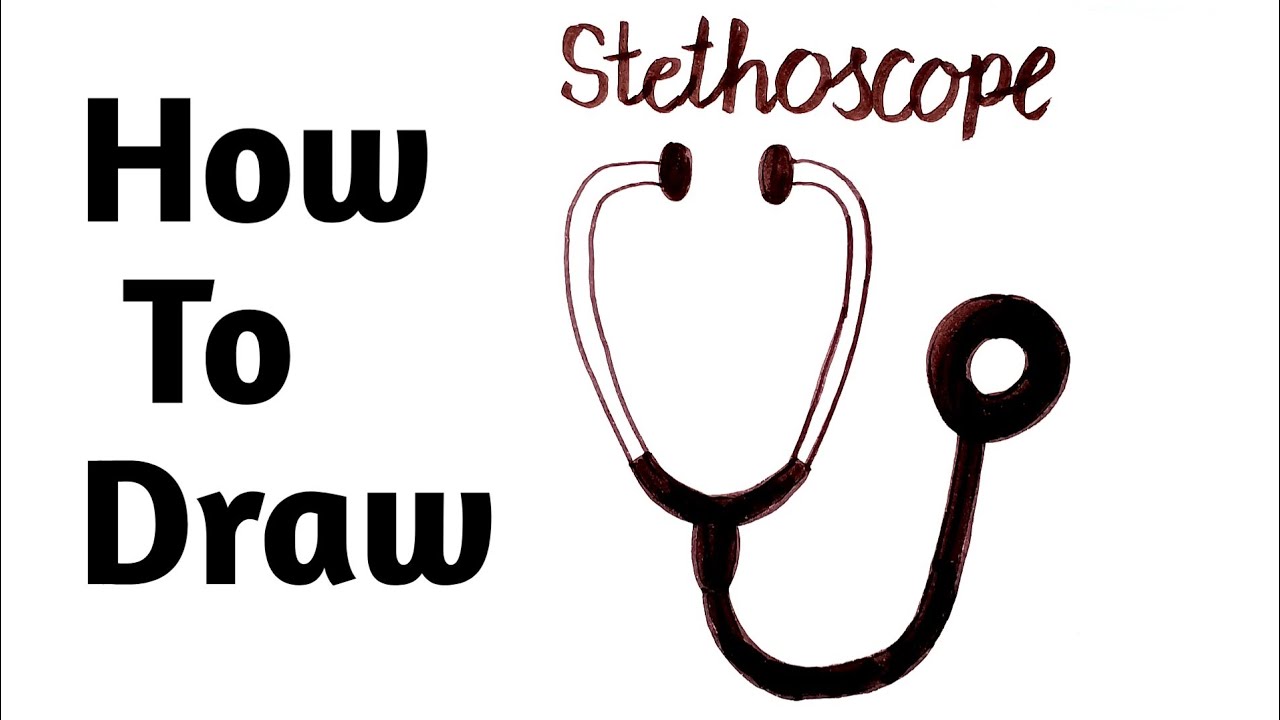 how to draw stethoscope 🩺 - YouTube