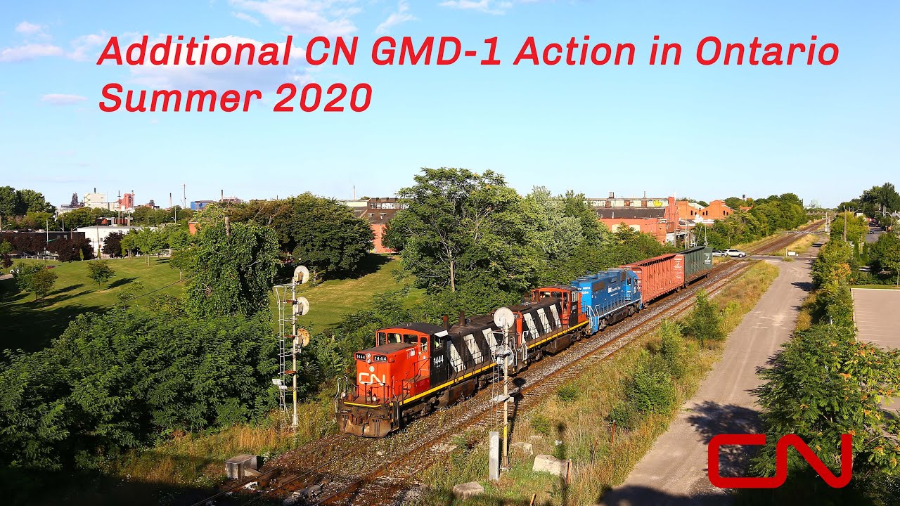 Additional GMD-1 Action Summer 2020 (CN L551 in Southern Ontario) - YouTube