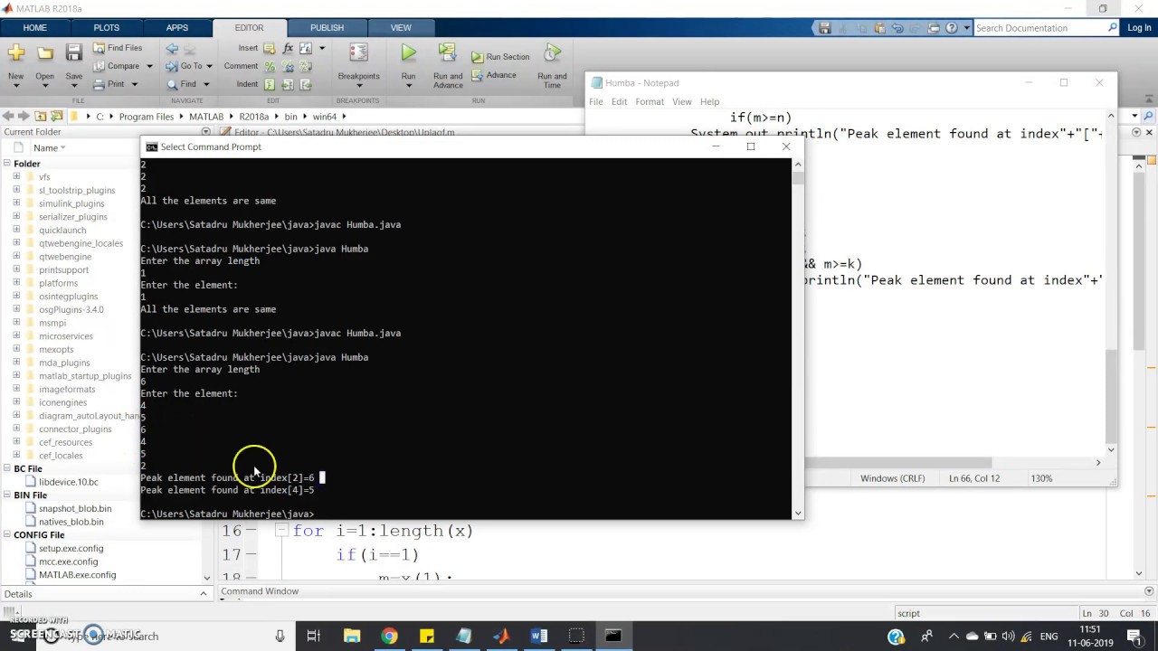 Finding Peaks Local Maxima Matlab Java Youtube