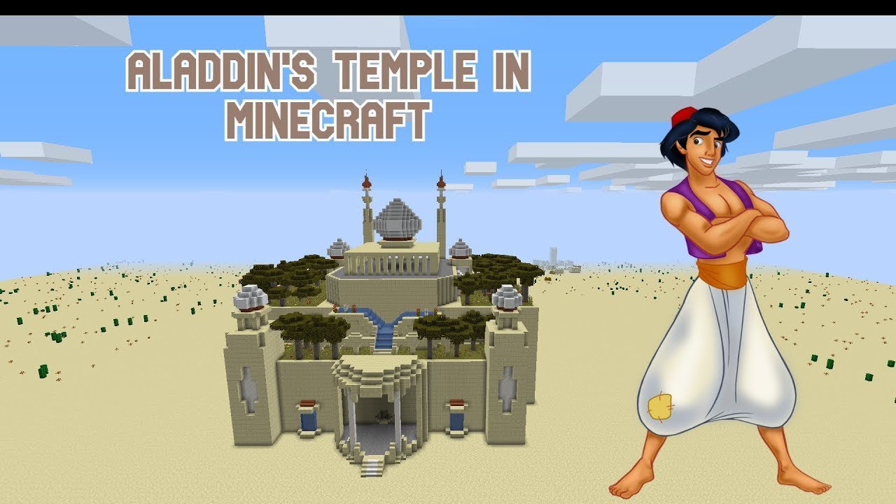 Aladdin's temple in minecraft (4 stages) - YouTube