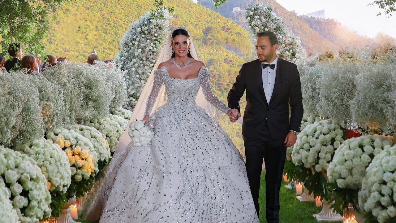From Beauty Queen to Bride: Perla Helou's Dazzling Wedding ! - YouTube