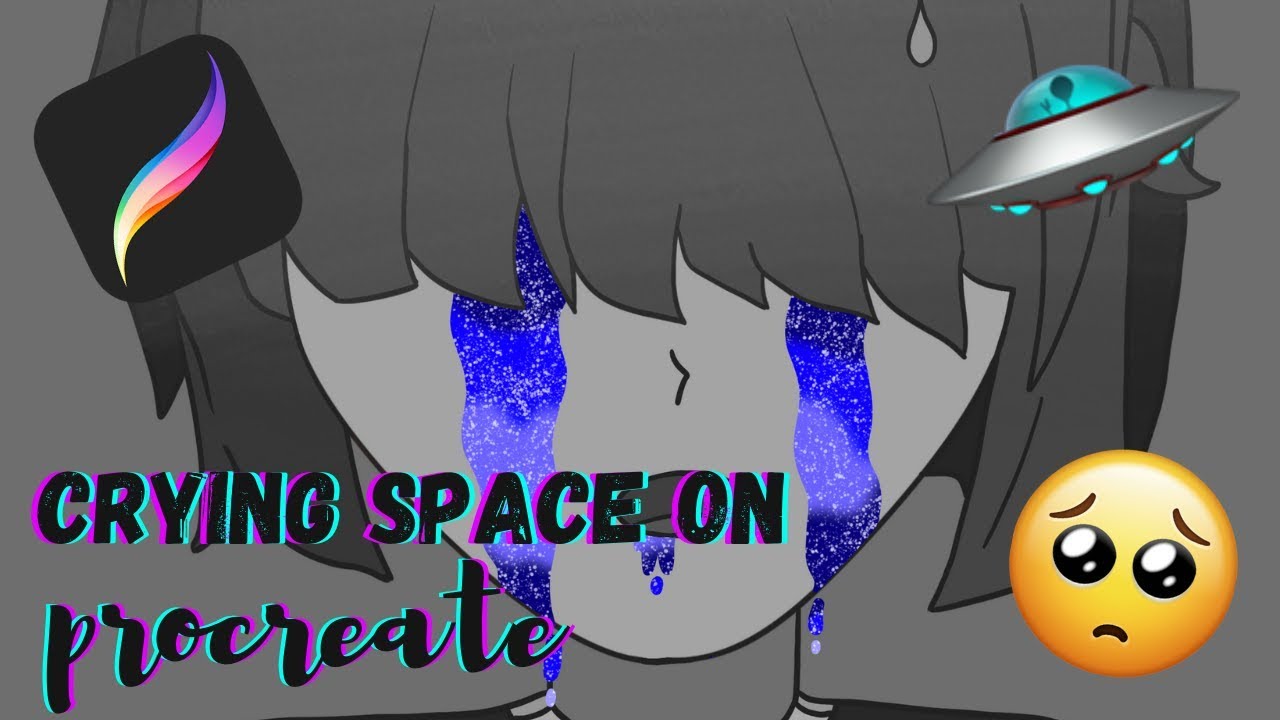 Space Tears! - Doodling on Procreate! 🛸💧 - YouTube