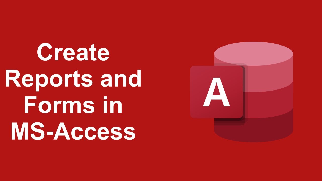 How To Create Forms And Reports In Ms Access Using Sql Language Youtube 2162