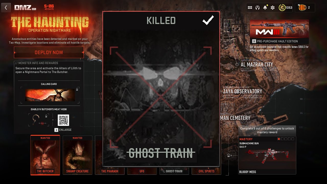 DMZ Ghost Train Demon Hell Haunting - YouTube