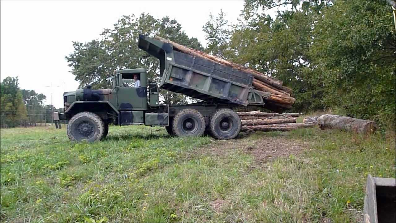 The General Hauling and Dumping Logs - YouTube