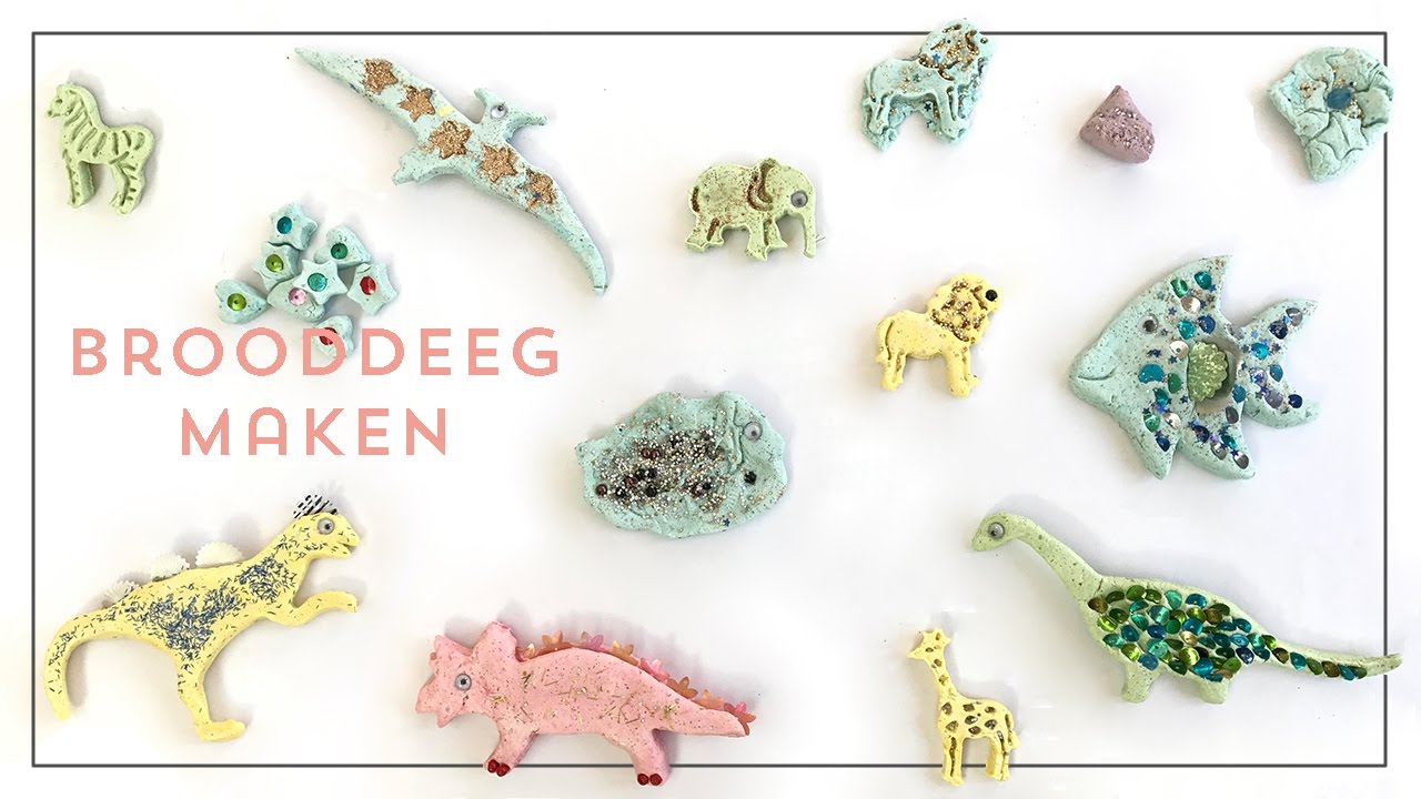 Recept: Brooddeeg of zoutdeeg maken en bakken in alle kleuren van de ...