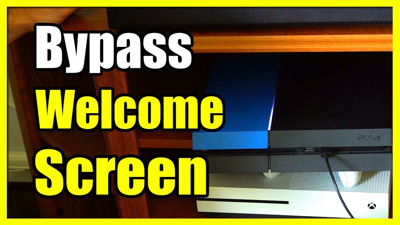 How To Bypass Welcome Back To PlayStation Screen On PS4 Console Press How To Bypass Welcome Back To PlayStation Screen On PS4 Console Press
