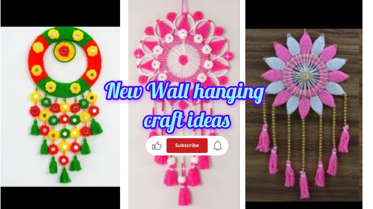 DIY Easy woolen flower WalHanging |Easy Wall Decoration Ideas|woolen ...