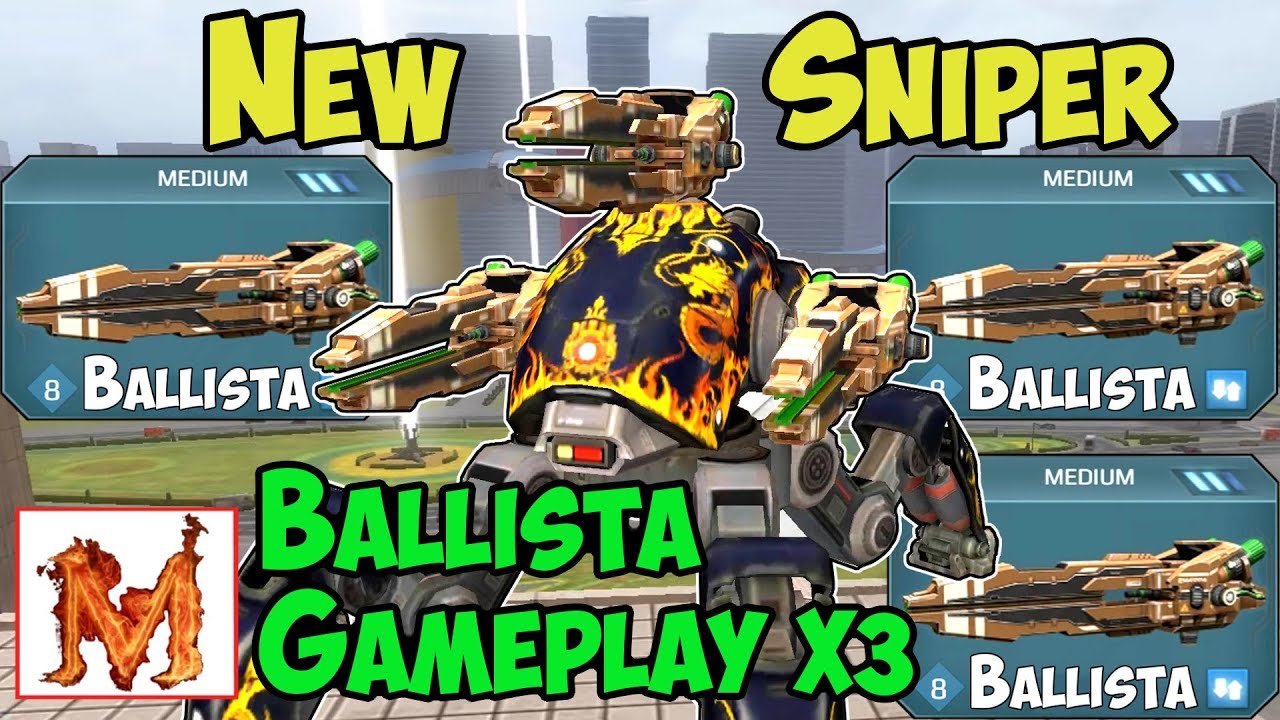 War Robots Fujin Sniper - 3x Ballista Medium Weapon Gameplay - WR - YouTube